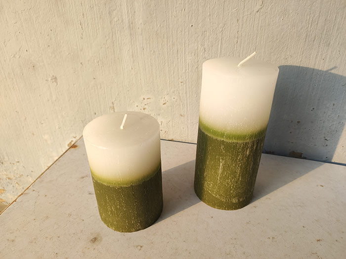 custom color layered design pillar candles manufacture - Allite ...