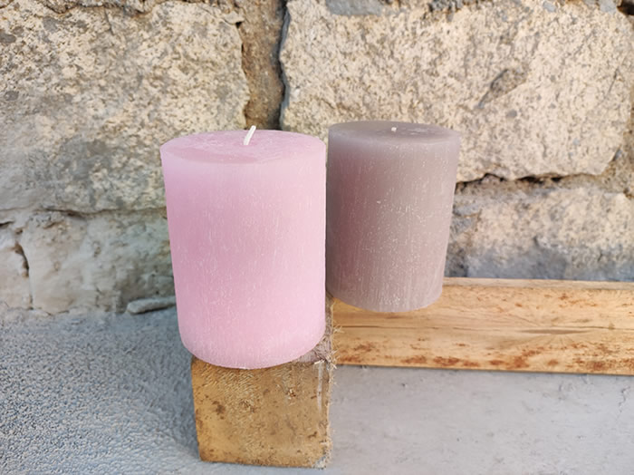 scratch design colorful pillar candles manufacture - Allite-Radiance Candle